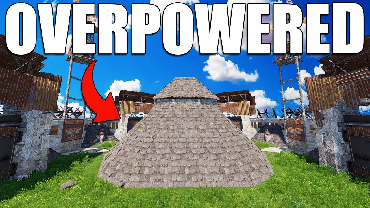 I Built an OVERPOWERED Pyramid Fortress in Vanilla Rust... - YouTube