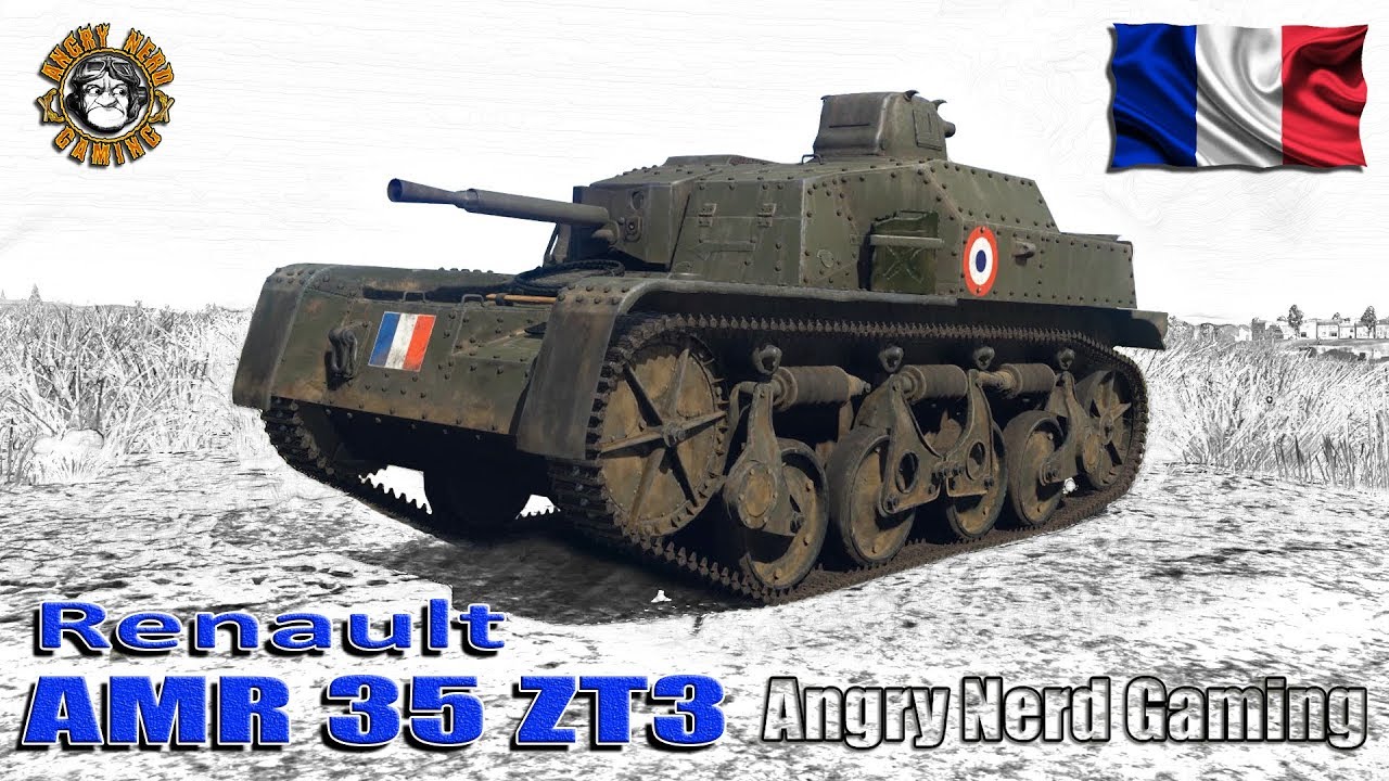 War Thunder: AMR 35 ZT3, French, Tier-1, Tank Destroyer - YouTube