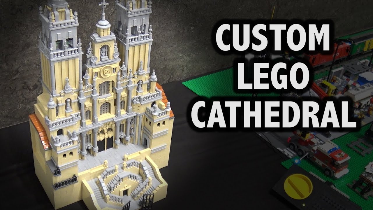 Detailed LEGO Santiago de Compostela Cathedral - YouTube