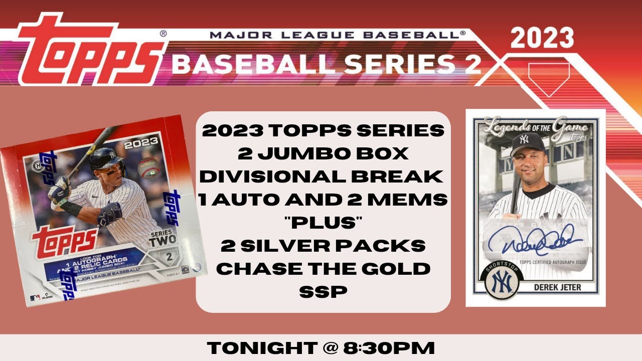 2023 Topps Series 2 Jumbo Box Break! Spots left in Donruss Break! - YouTube