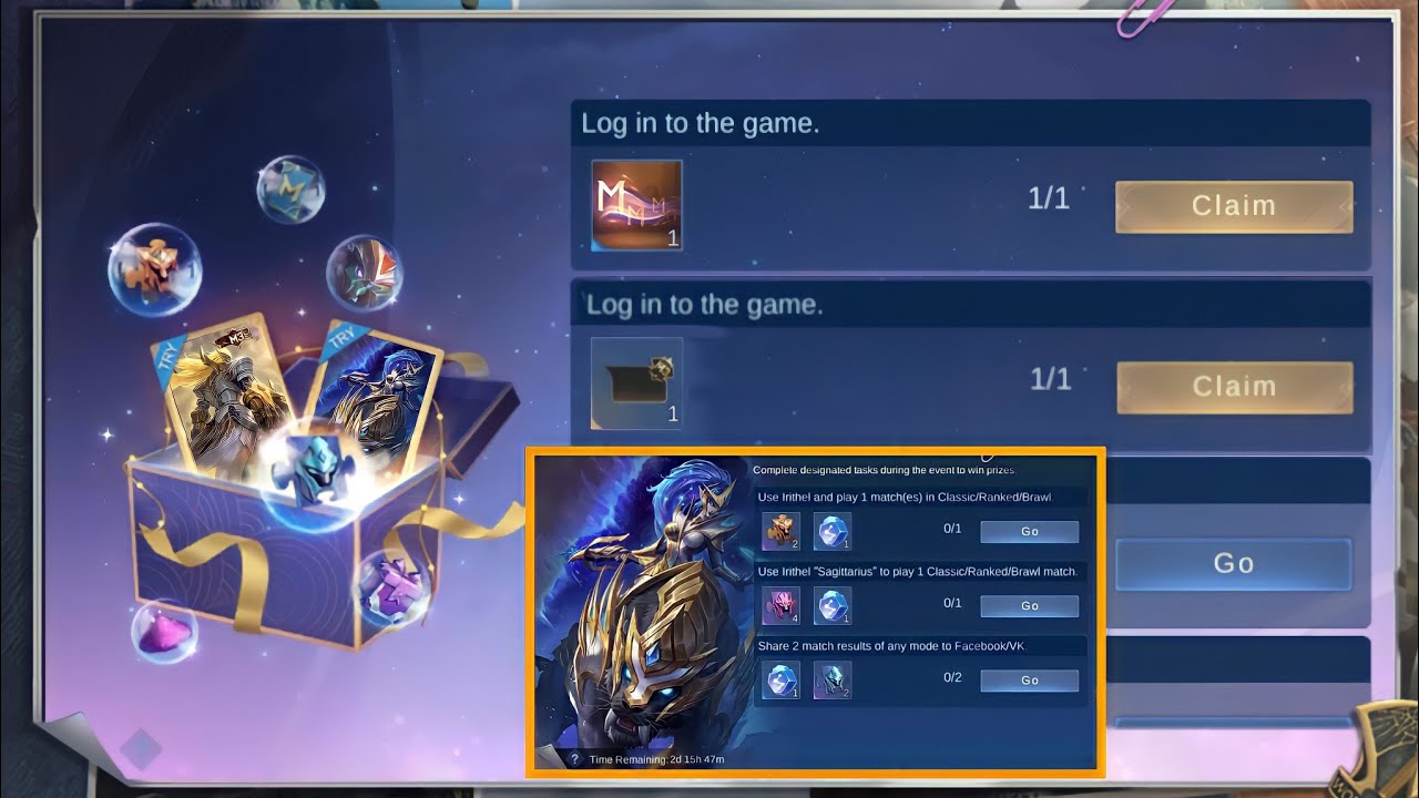 EVENT TODAY LOG IN TO THE GAME GET THIS REWARDS MOBILE LEGENDS UPDATE ...