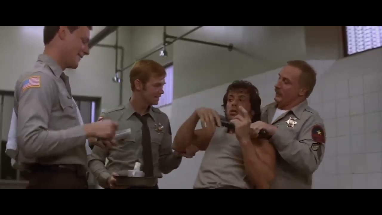 Rambo first blood prison scene - YouTube