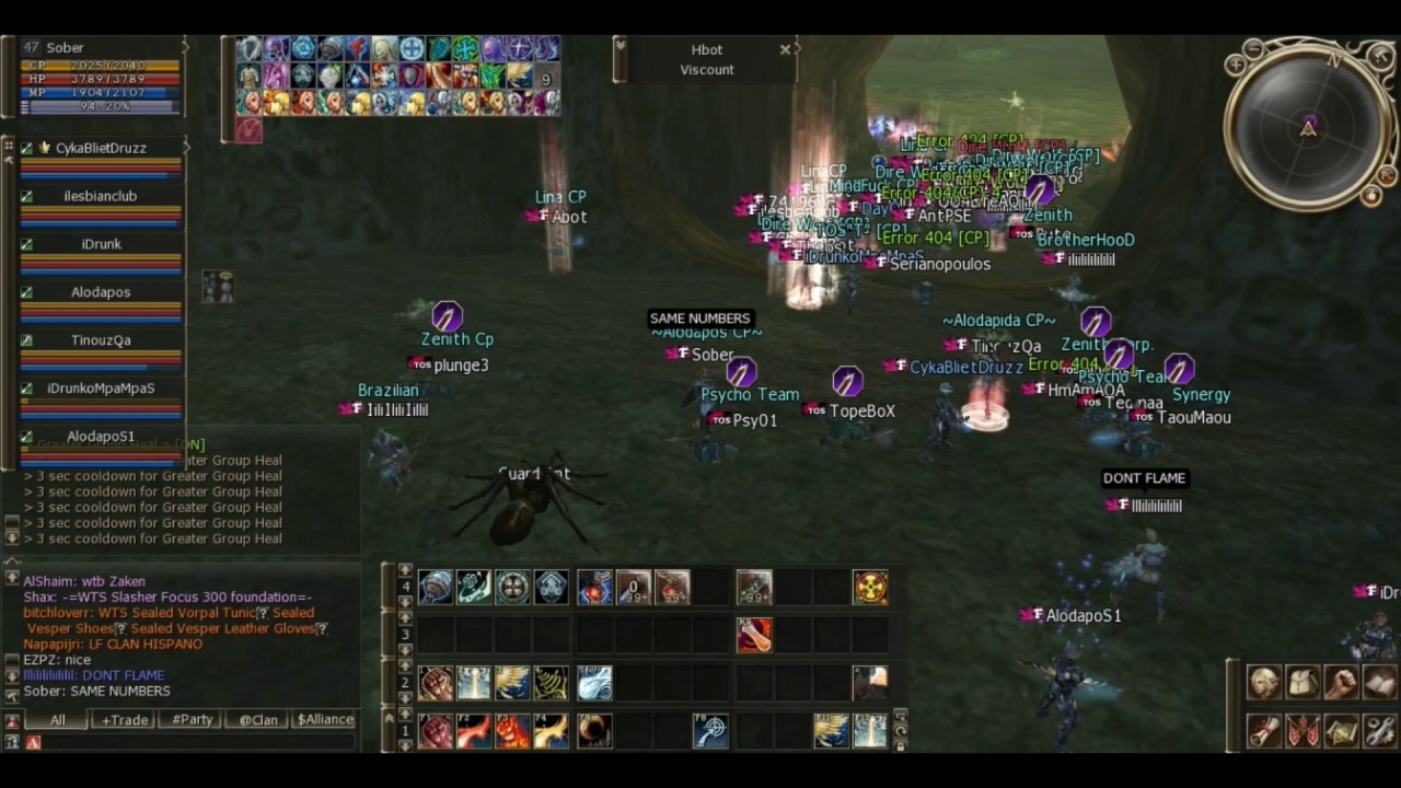 Lineage 2 - Queen Ant PvP | Mass PVP (High Five) (2017) - YouTube