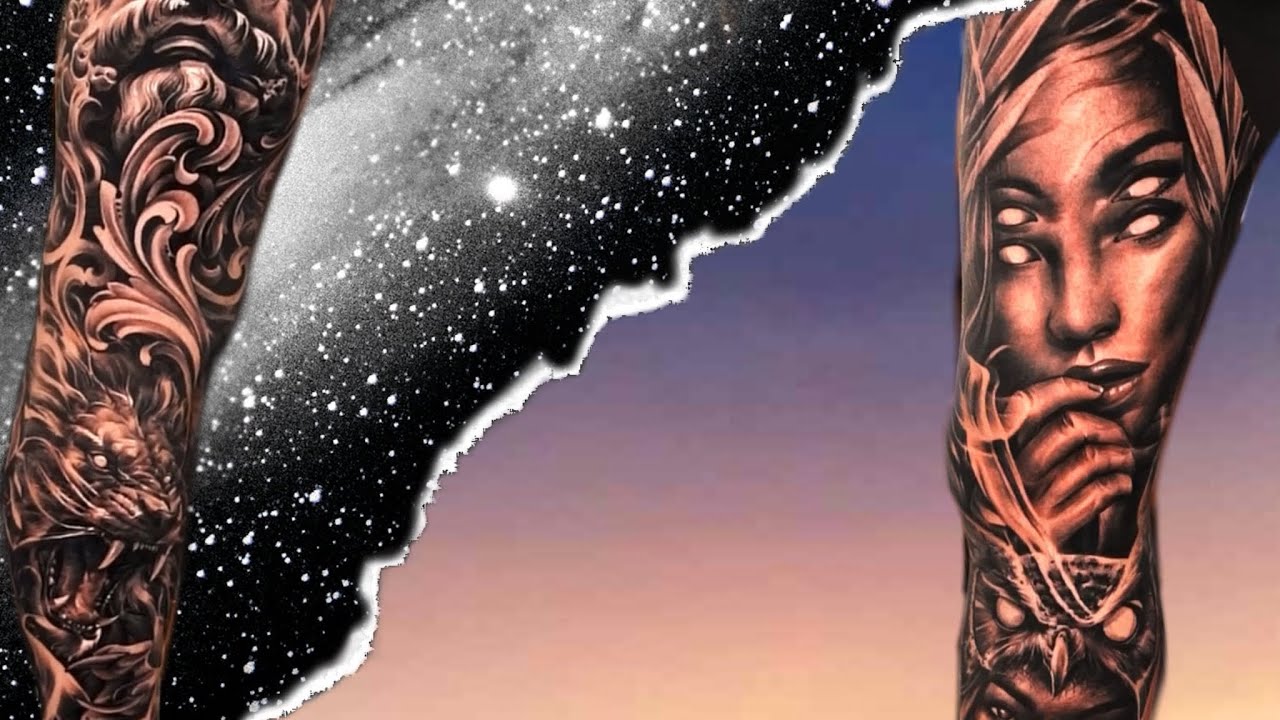 AMAZING GREEK MYTHOLOGY STYLE TATTOO - FULL LEG TATTOO - YouTube