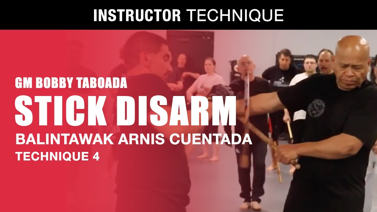 Balintawak Arnis Cuentada stick disarm technique pt. 4 (GM Bobby ...