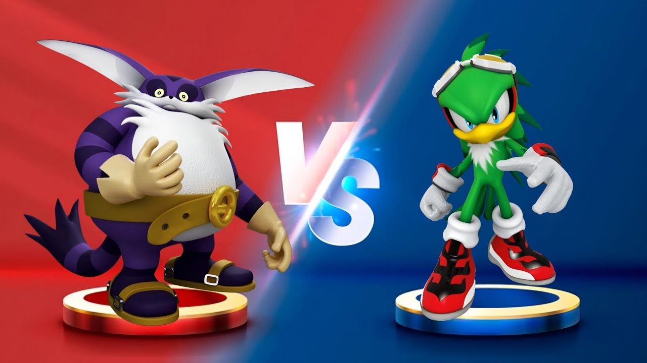 Sonic Dash - Jet VS Big - Movie Sonic vs All Bosses Zazz Eggman - YouTube