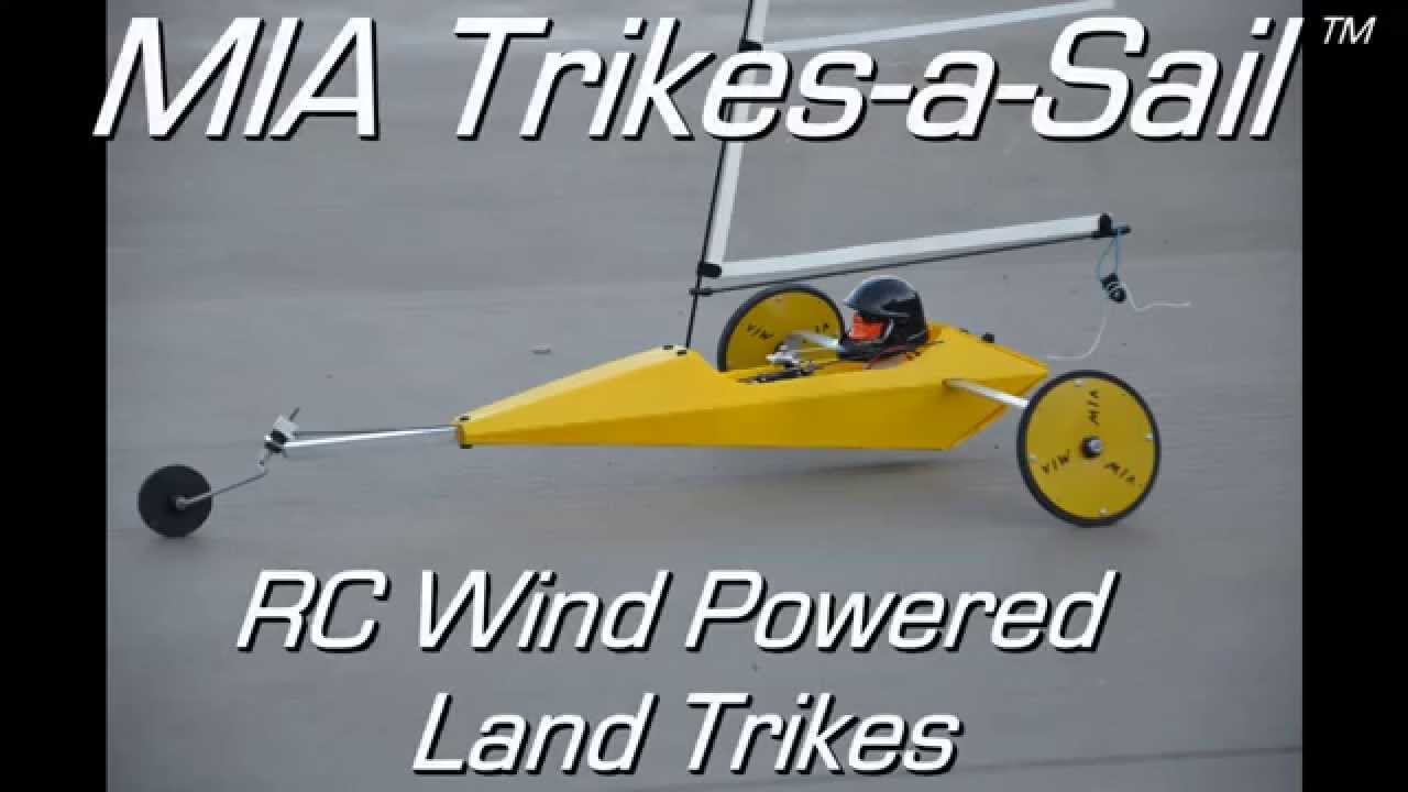 MIA Micro FLIGHT "Trike-a-Sail™" RC Wind Powered Trike RC Land Yacht ...