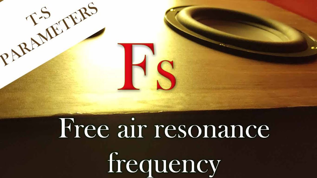 Understanding Thiele Small Parameters - What is Free Air Resonance in ...
