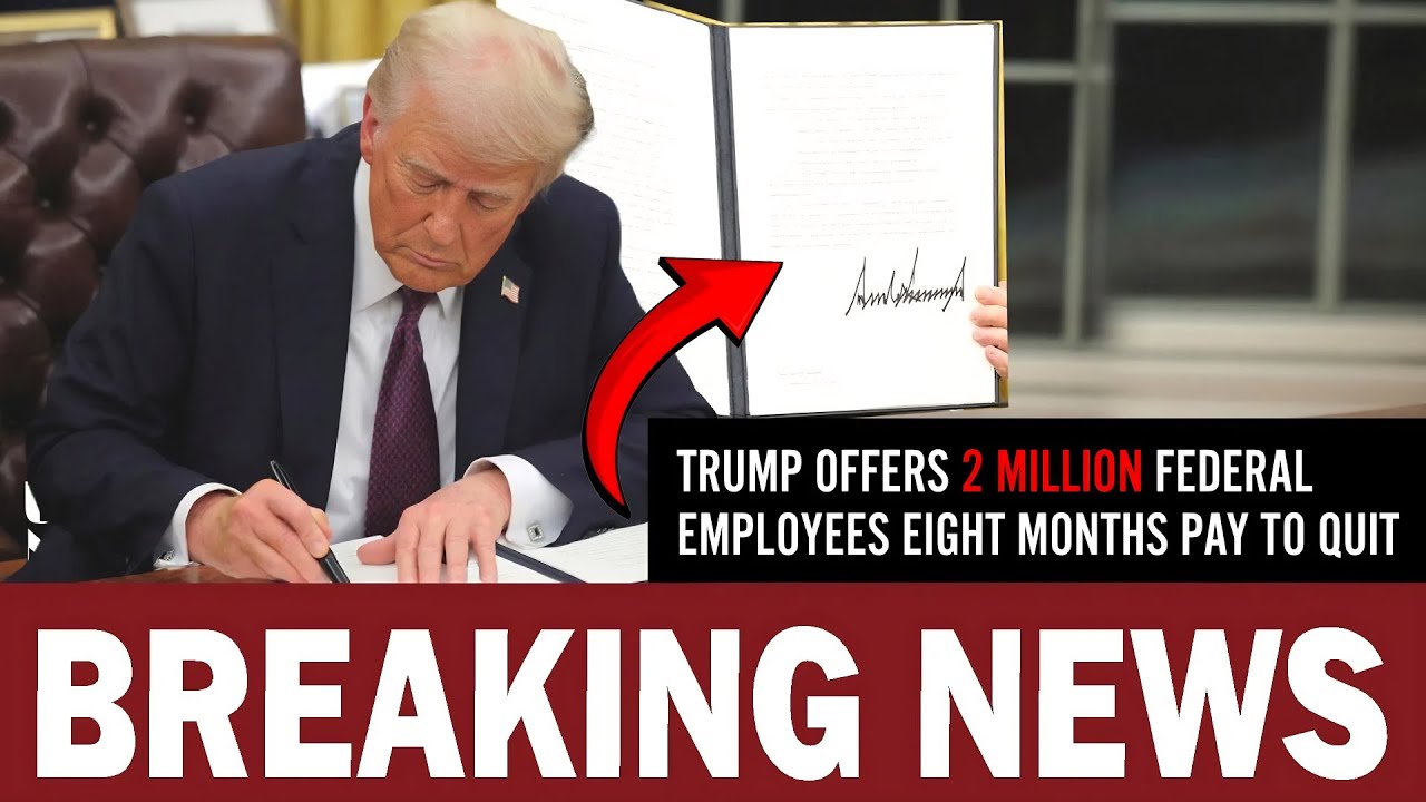Trump Offers 2 Million Federal Employees Eight Months Pay To Quit | USA ...