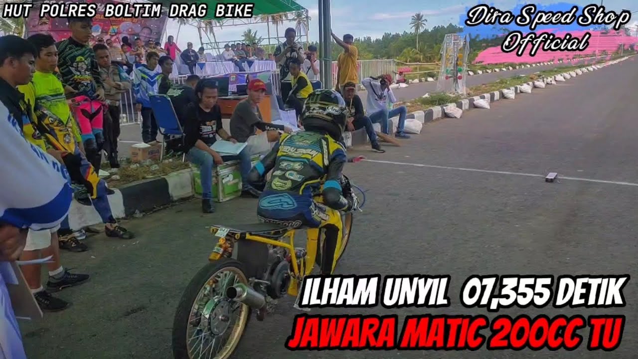 DB4 MATIC 200CC TUNE UP OPEN || DRAG BIKE CHAMPIONSHIP BOLTIM 2022 ...