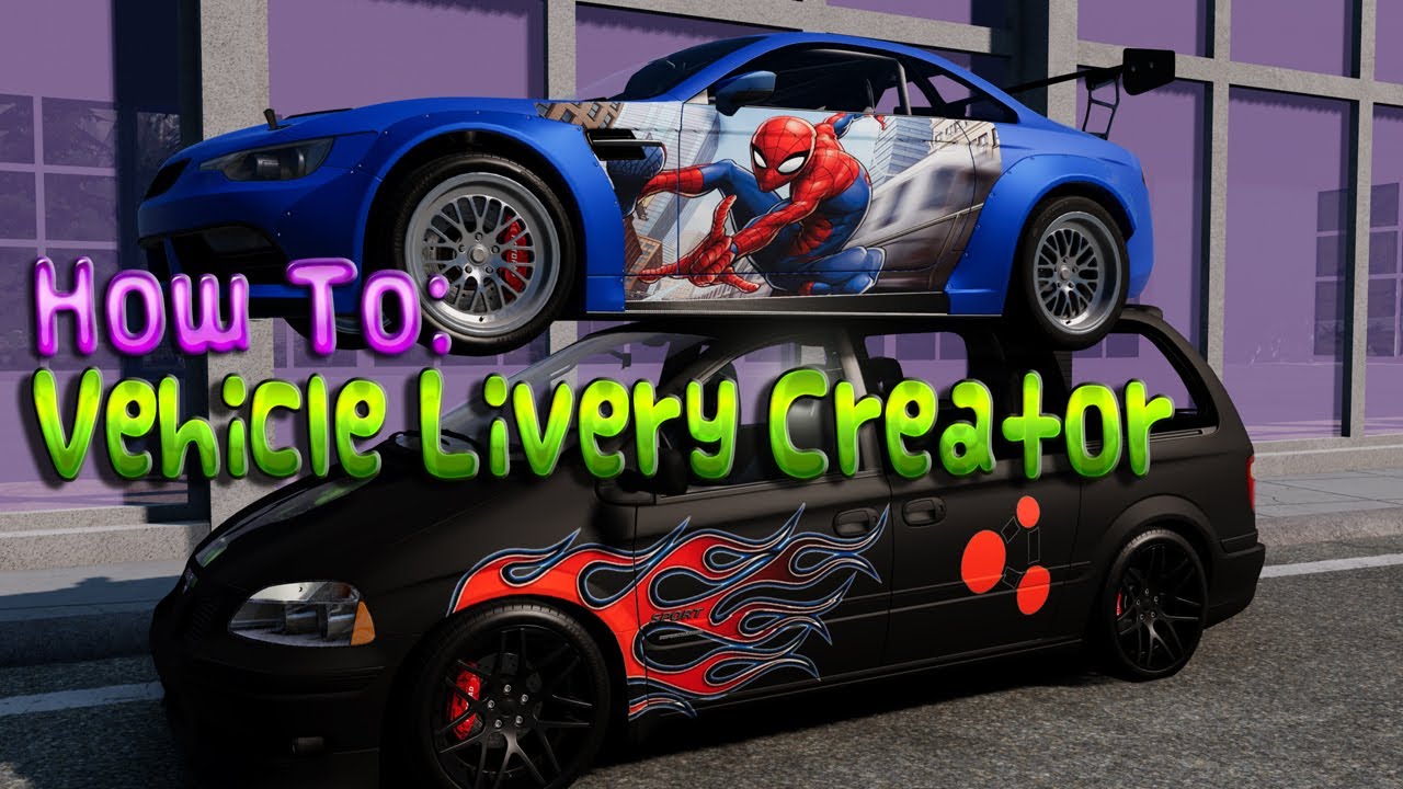 How to use the BeamNG "Vehicle Livery Creator"....HavocNG - YouTube