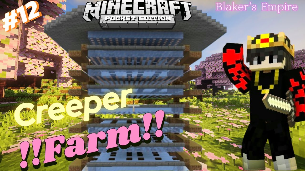 I build a Creeper Farm! in my Survival World.Blaker's Empire. #12 ...