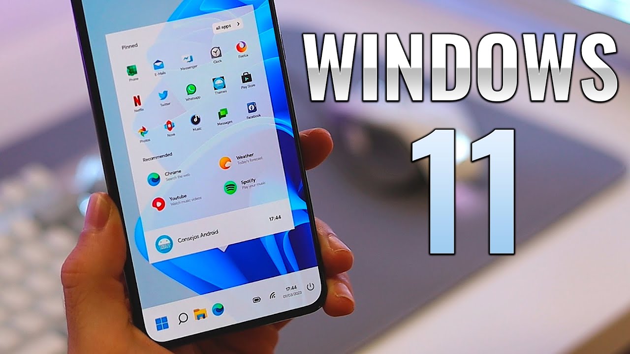 PERSONALIZACION de WINDOWS 11 en ANDROID !!! - YouTube