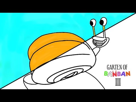 Garten Of Banban Chapter 3 / Coloring / Drawing / Zephyr Snail - YouTube