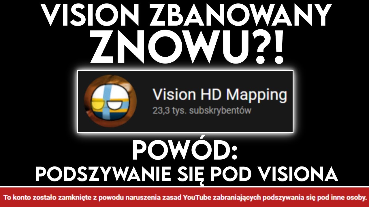 VISION HD MAPPING PONOWNIE ZBANOWANY - YouTube