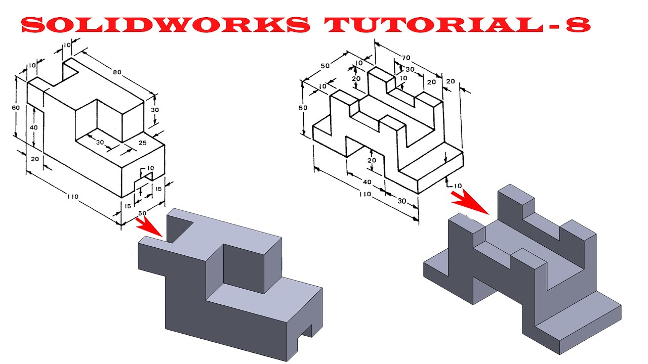 Solidworks Practice Tutorial 8 for Beginners - YouTube