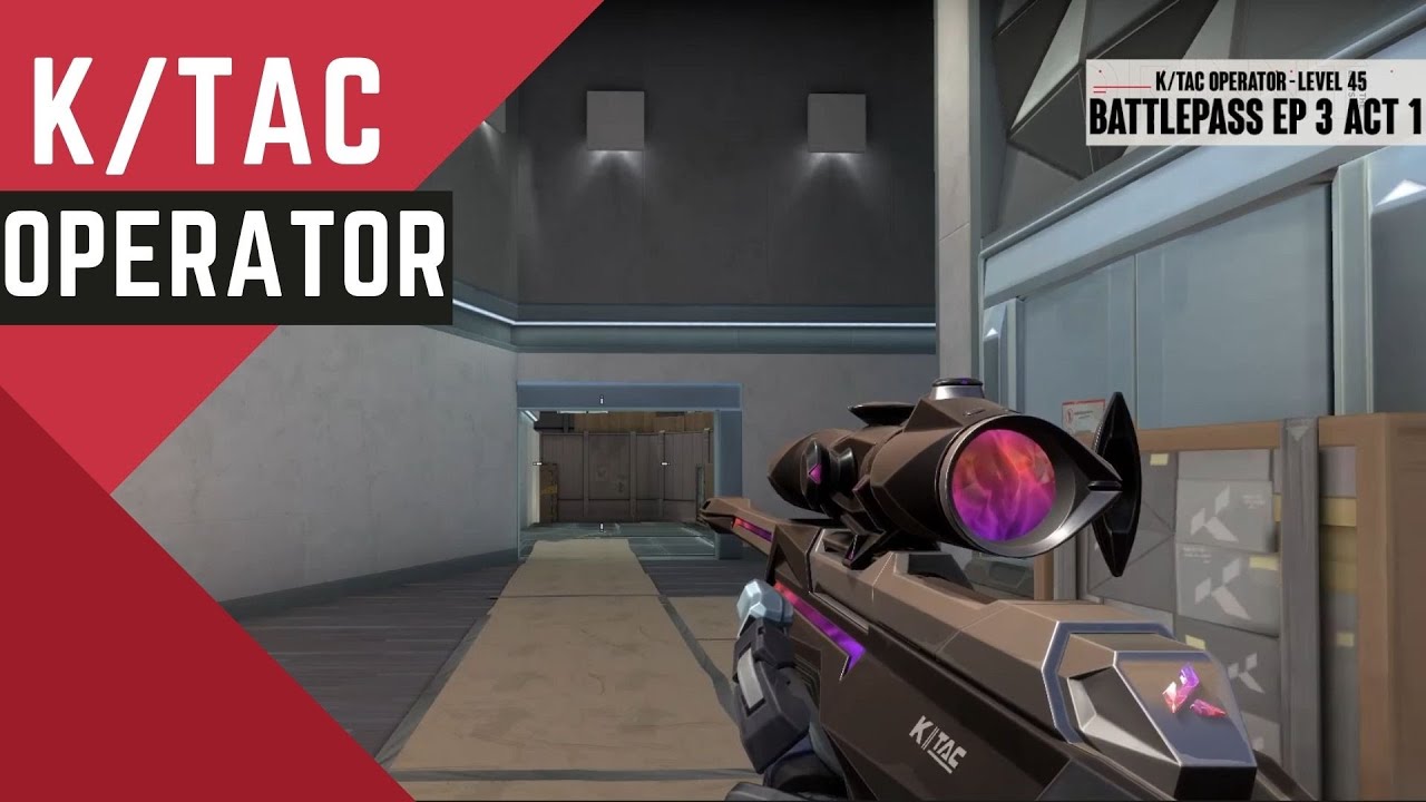 Ktac Operator Skin Showcase - Valorant Battlepass Skins - YouTube