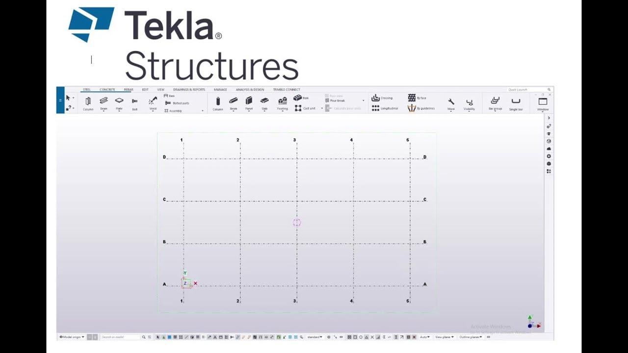 How to start tekla structure drawing environment for structure work ...