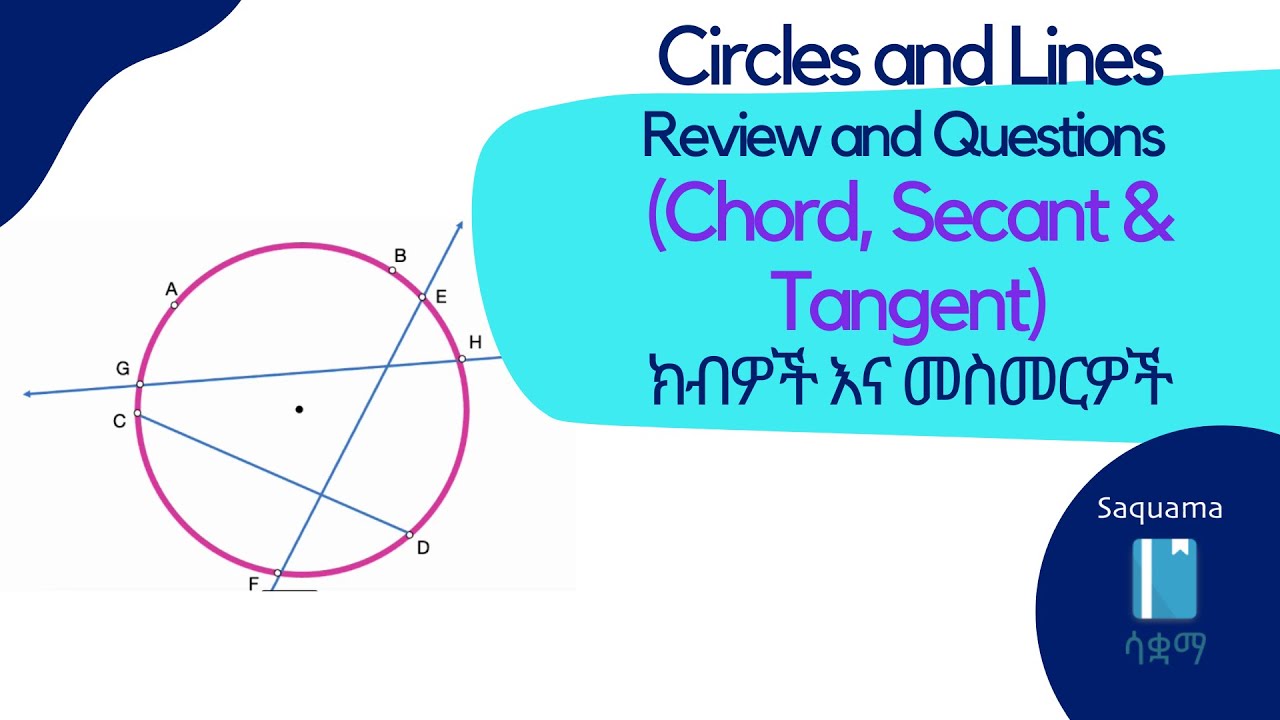 Grade 8 Maths Unit 6: Circles and Lines (review chord secant & tangent ...