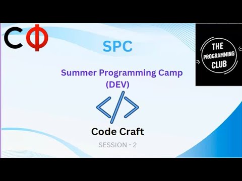 Codecrafts Session 2 - YouTube