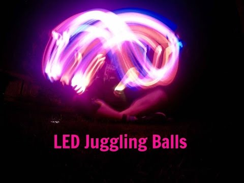 Light up LED juggling balls video!!!! (All of my best tricks) - YouTube
