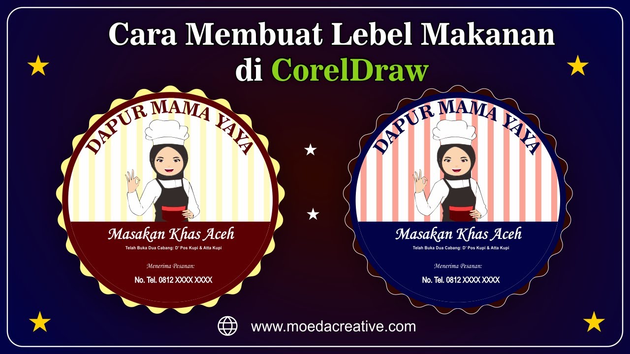 Cara Membuat Label di Corel Draw - YouTube