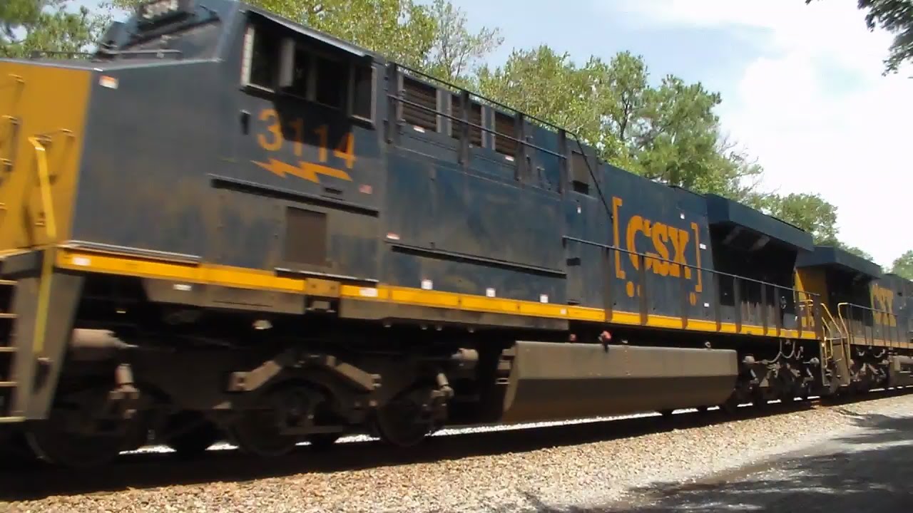 CSX Train K789: Loaded Aggregate Train - YouTube