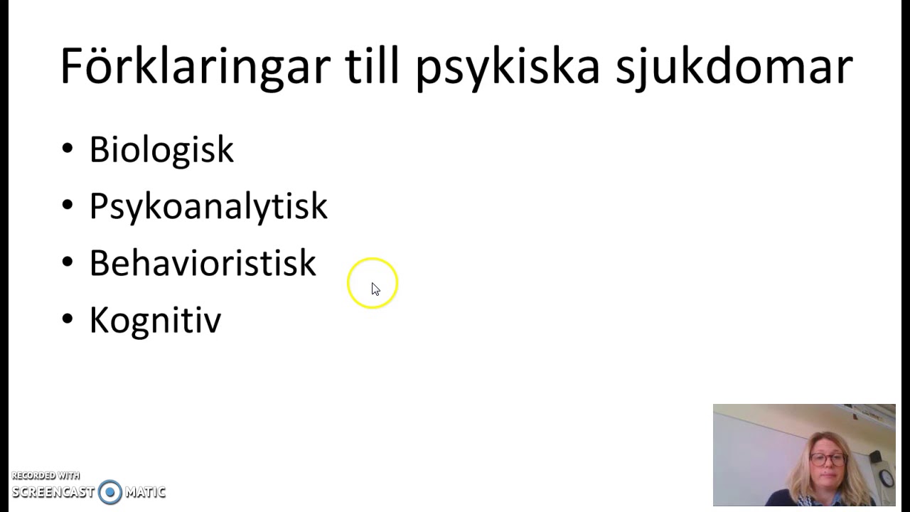 Diagnosticering och orsaker till psykisk ohälsa - YouTube