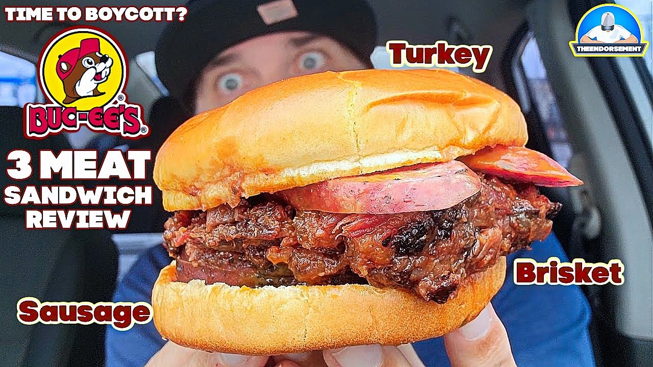 Bucc-ee's® 3-Meat Sandwich Review! 🦫🐖🐄🦃 | Time To Boycott Bucc-ee's ...