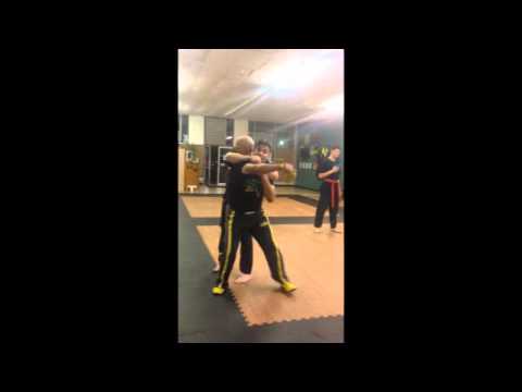 Krav Maga Gun Defense from Hostage Position - YouTube