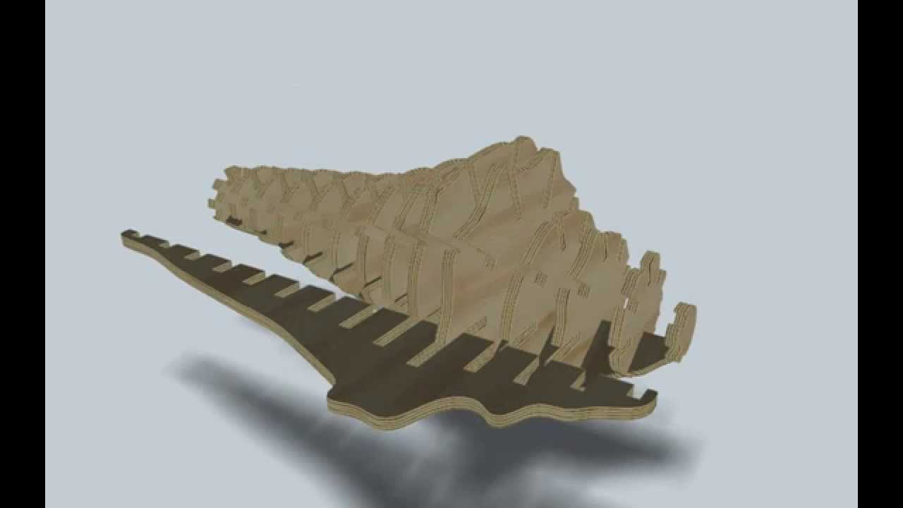 Waffle grid sea shell Assembly - YouTube