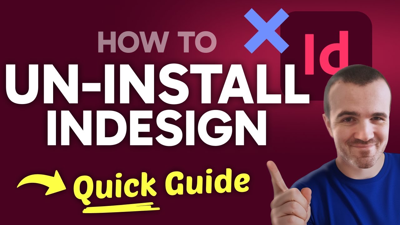 How to UNINSTALL Adobe InDesign (Step by Step) 2025 - YouTube