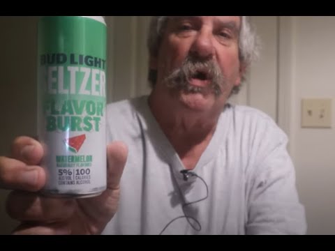 Bud Light Seltzer Flavor Burst Watermelon Review ASMR - YouTube