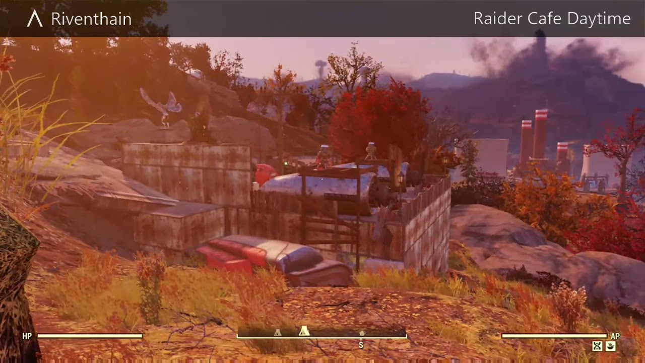 Fallout 76 C.A.M.P. Showcase Raider Cafe Daytime - YouTube