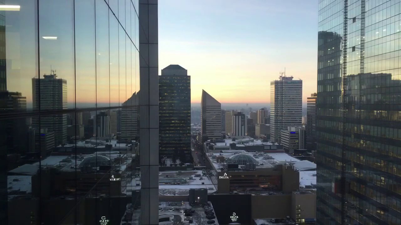 Edmonton Downtown Sunrise Hyperlapse - YouTube