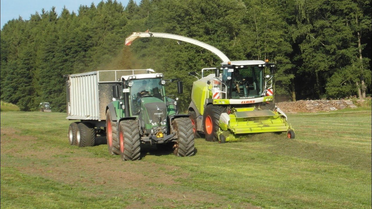 3.Schnitt 2013 mit Claas Jaguar 950 und Fendt - YouTube