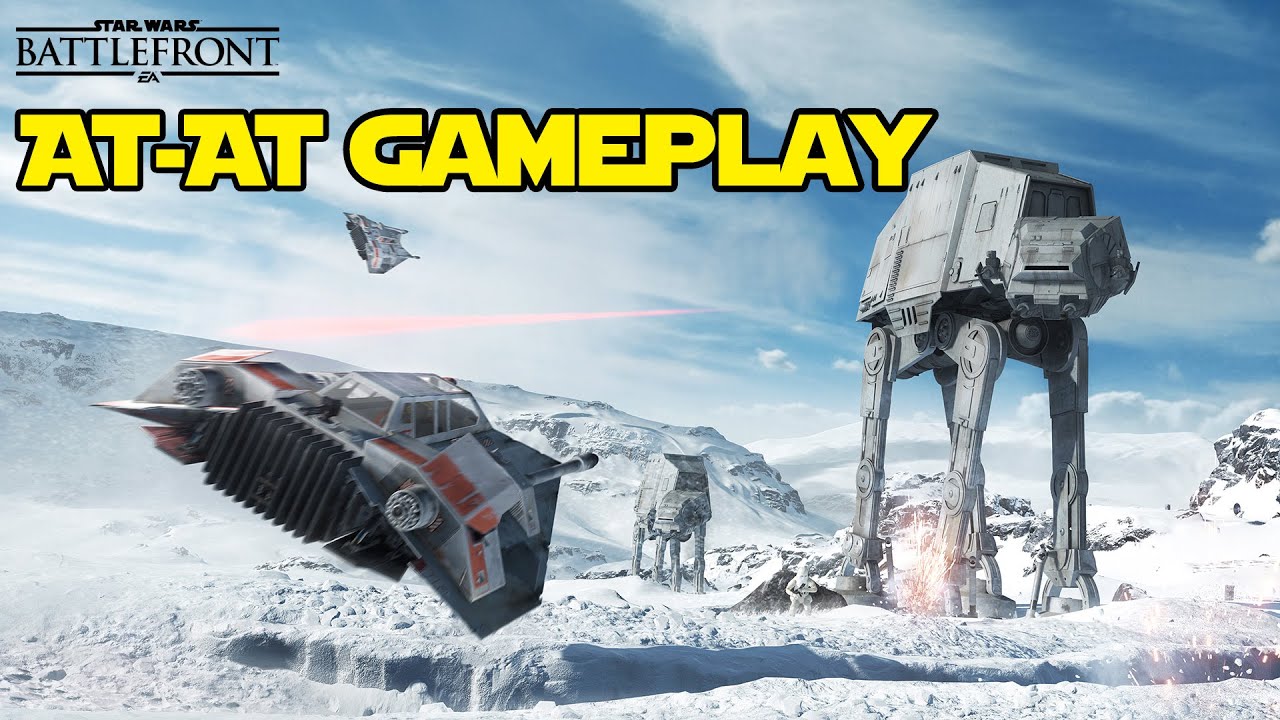 Star Wars Battlefront AT & AT Walker Gameplay - YouTube