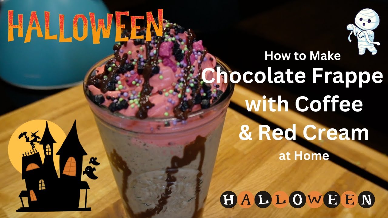 How to Make Halloween Drinks Part 1: Chocolate Frappe with Coffee HD ...