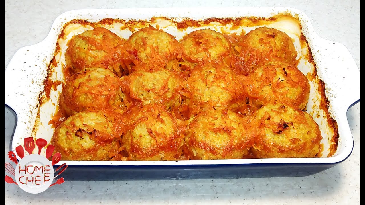 BAKED PORK & RICE BALLS - YouTube