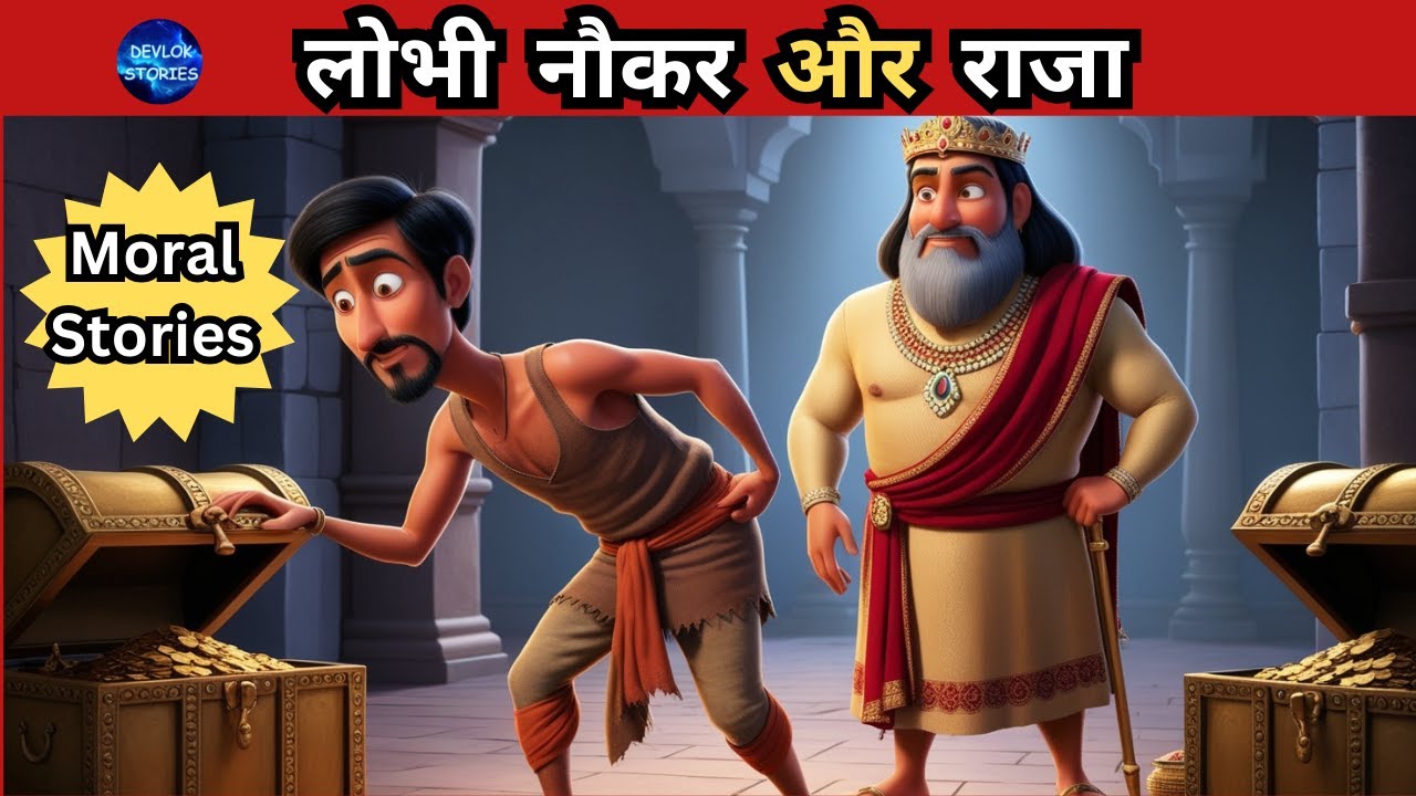 Moral Story | Lobhi Nokar Or Raja | Greedy Servant | Kahani ...