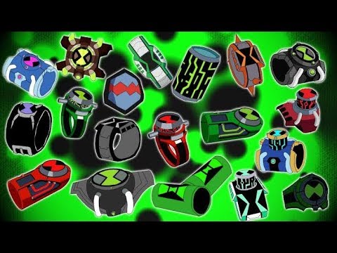 Ben 10  all versions of omnitrix