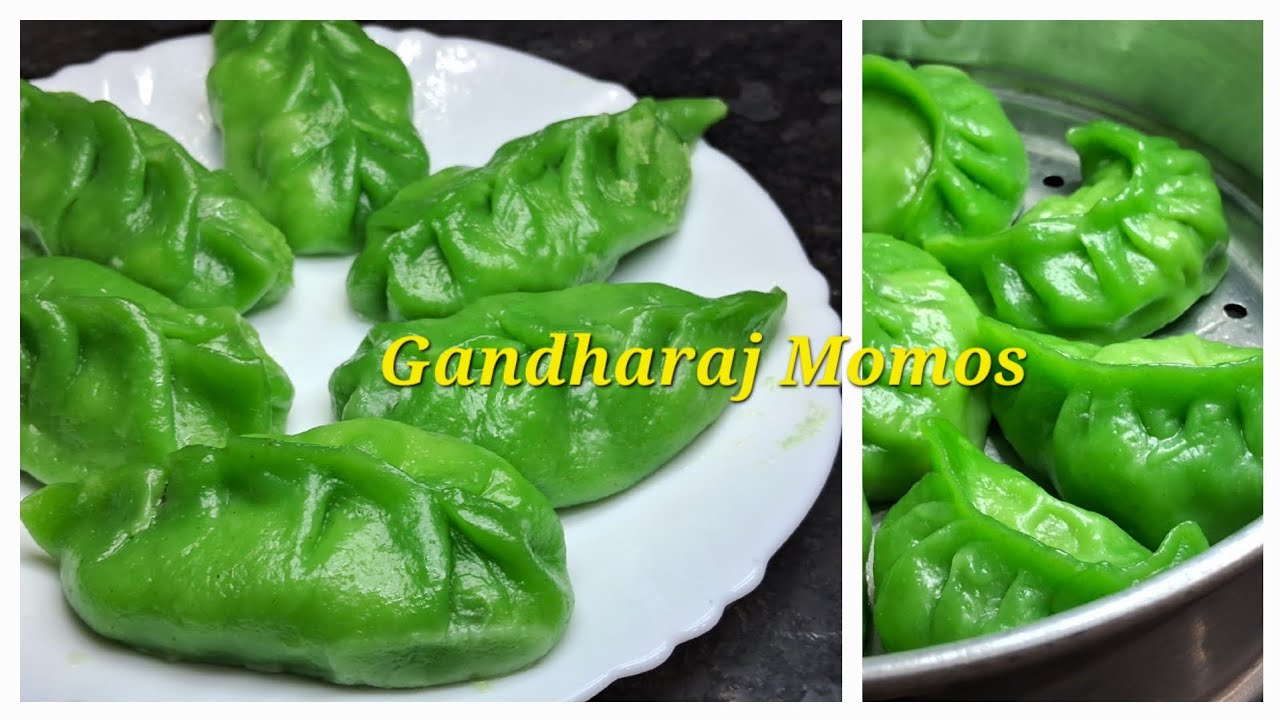 Kolkata ke Famous Gandharaj Momos / Gandhoraj Momos Recipe/ Green Momos ...