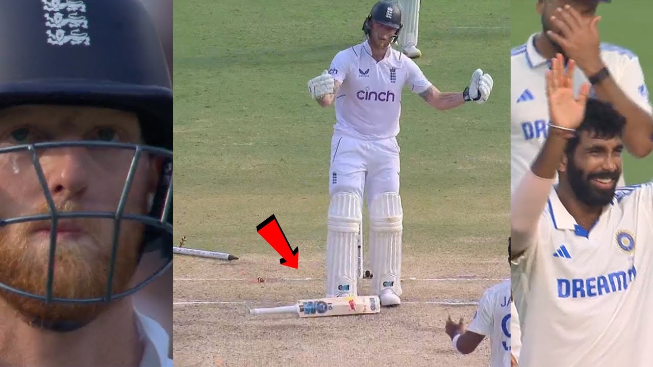 Ben Stokes Crying & Throw Bat on Pitch after Bolwed by Jaspreet Bumrah ...
