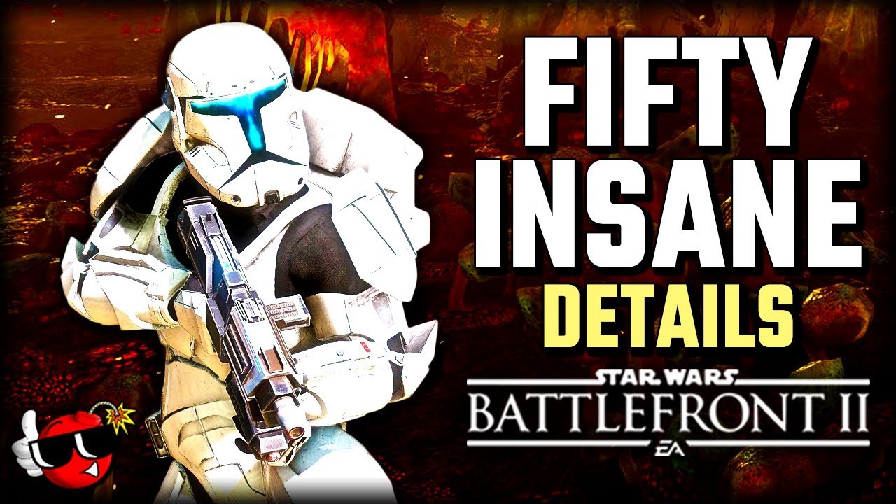 50 INSANE DETAILS on Felucia - Star Wars Battlefront 2 *NEW MAP* - YouTube