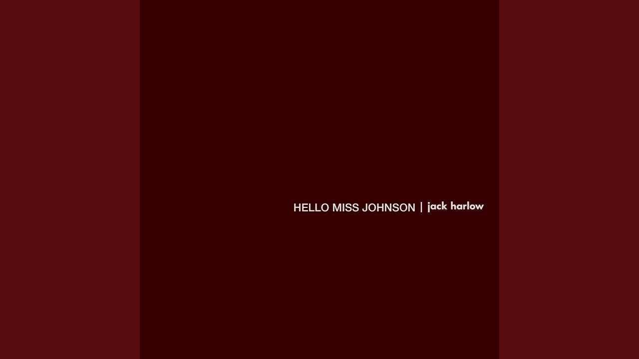 Hello Miss Johnson - YouTube