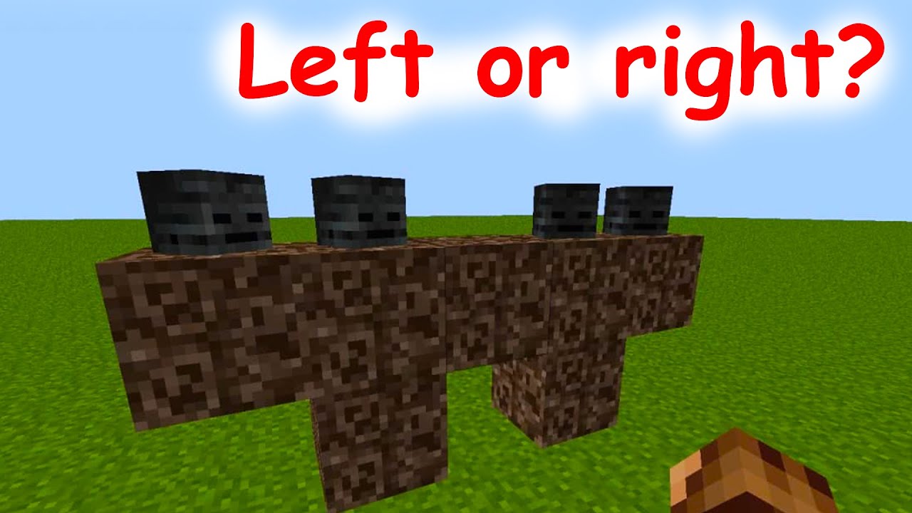 Left or right Minecraft logic - YouTube