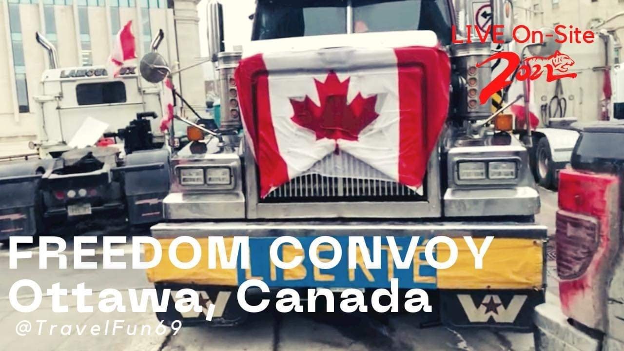 Truckers Freedom Convoy (Ottawa, Canada) February 12, 2022 - YouTube
