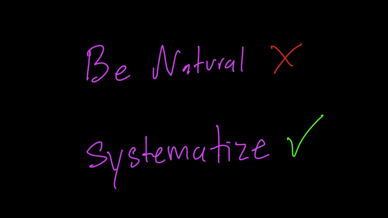 Systematic Game vs. Natural Game - YouTube