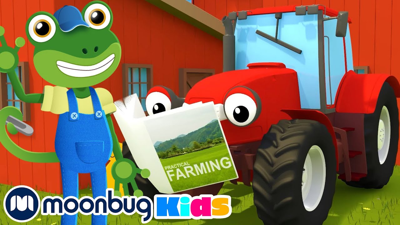 Work Hard Like Trevor The Tractor! | Gecko's Garage Songs | Children's ...