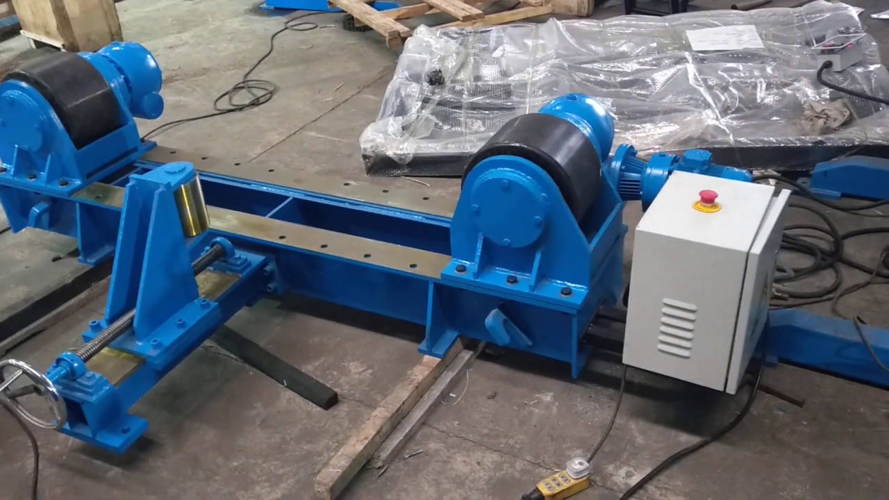 Manual Adjusting Welding Rotator - YouTube